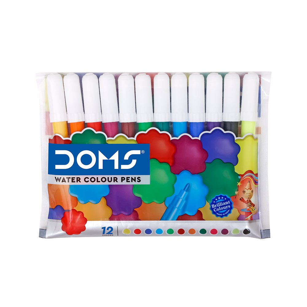DOMS Water Color Pens 12 Shed – Sketch Pen – Lio Global