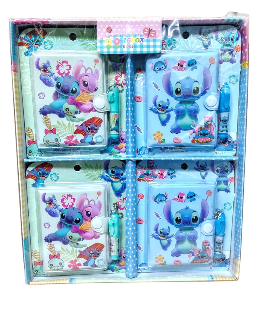 Diary Disney Anime Stitch Theme Fancy Diary for Kids, Notepad Diary ...