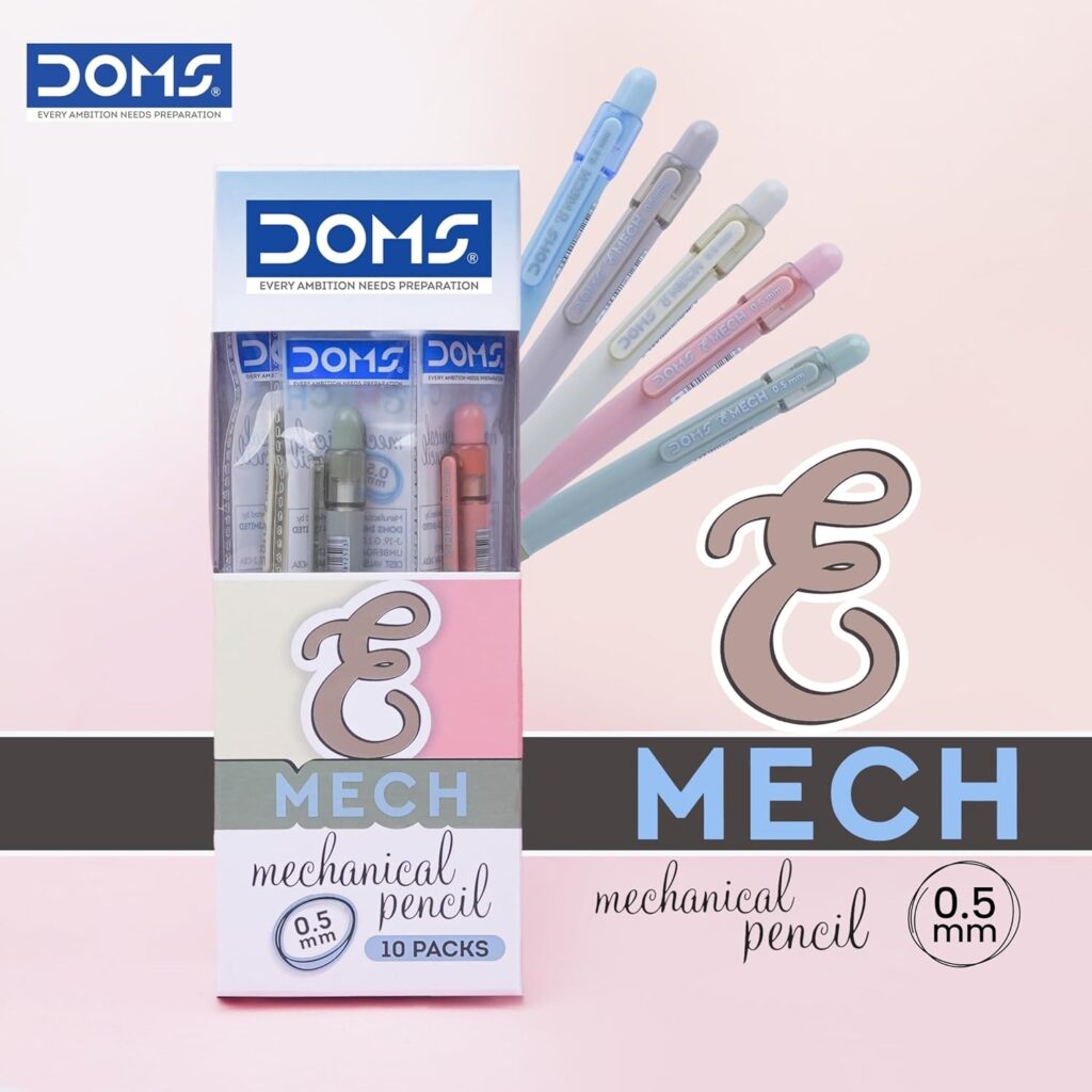 DOMS E-MECH Mechanical Pencil Set (0.5 mm) (Pack of 10) – Lio Global